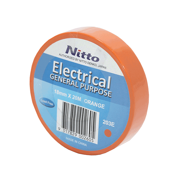 NITTO Electrical tape, Orange, roll rate | My Website